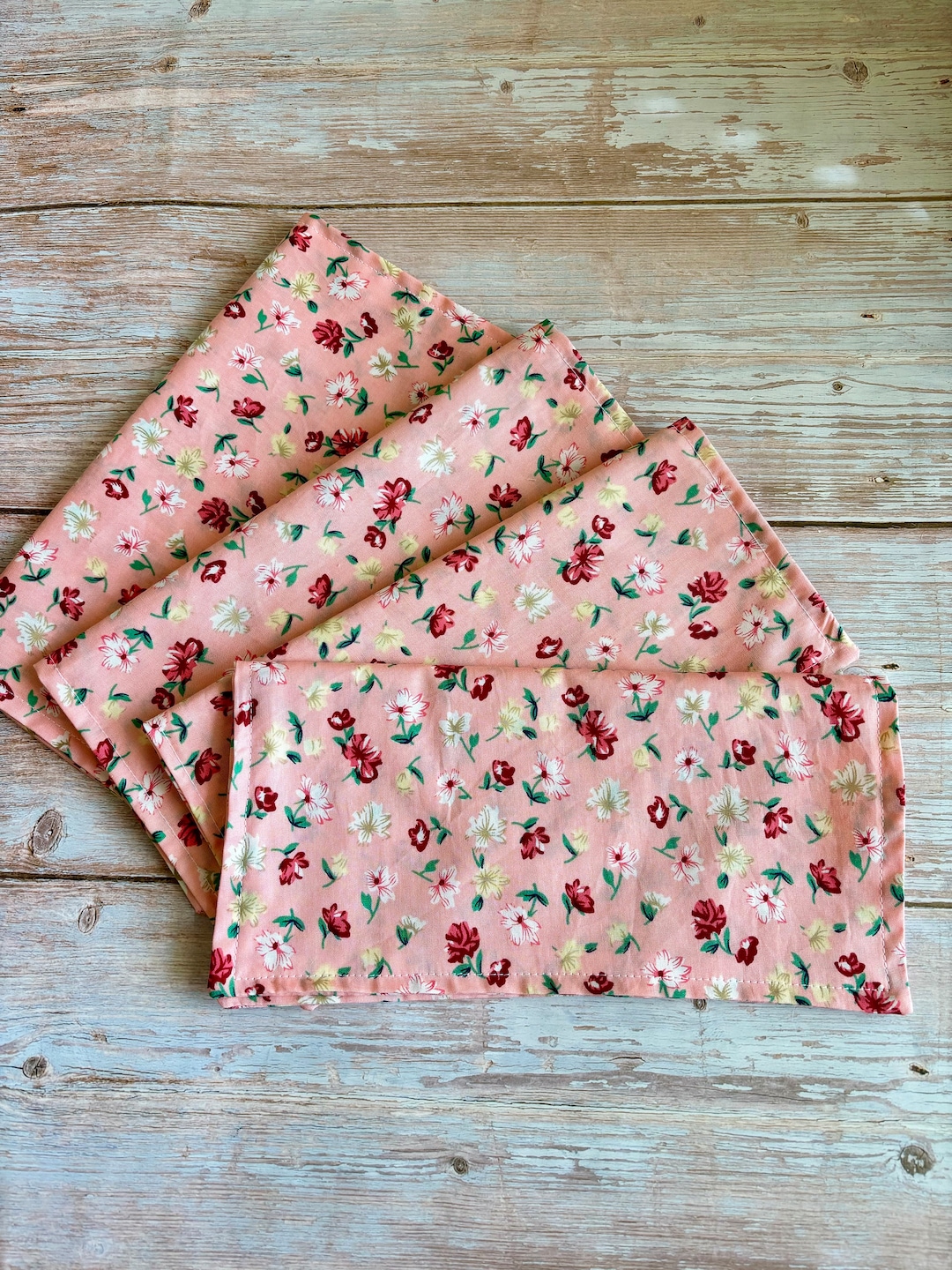 10 Pcs Floral Cloth Napkins, Bridal Shower Napkins Cocktail Napkin ...