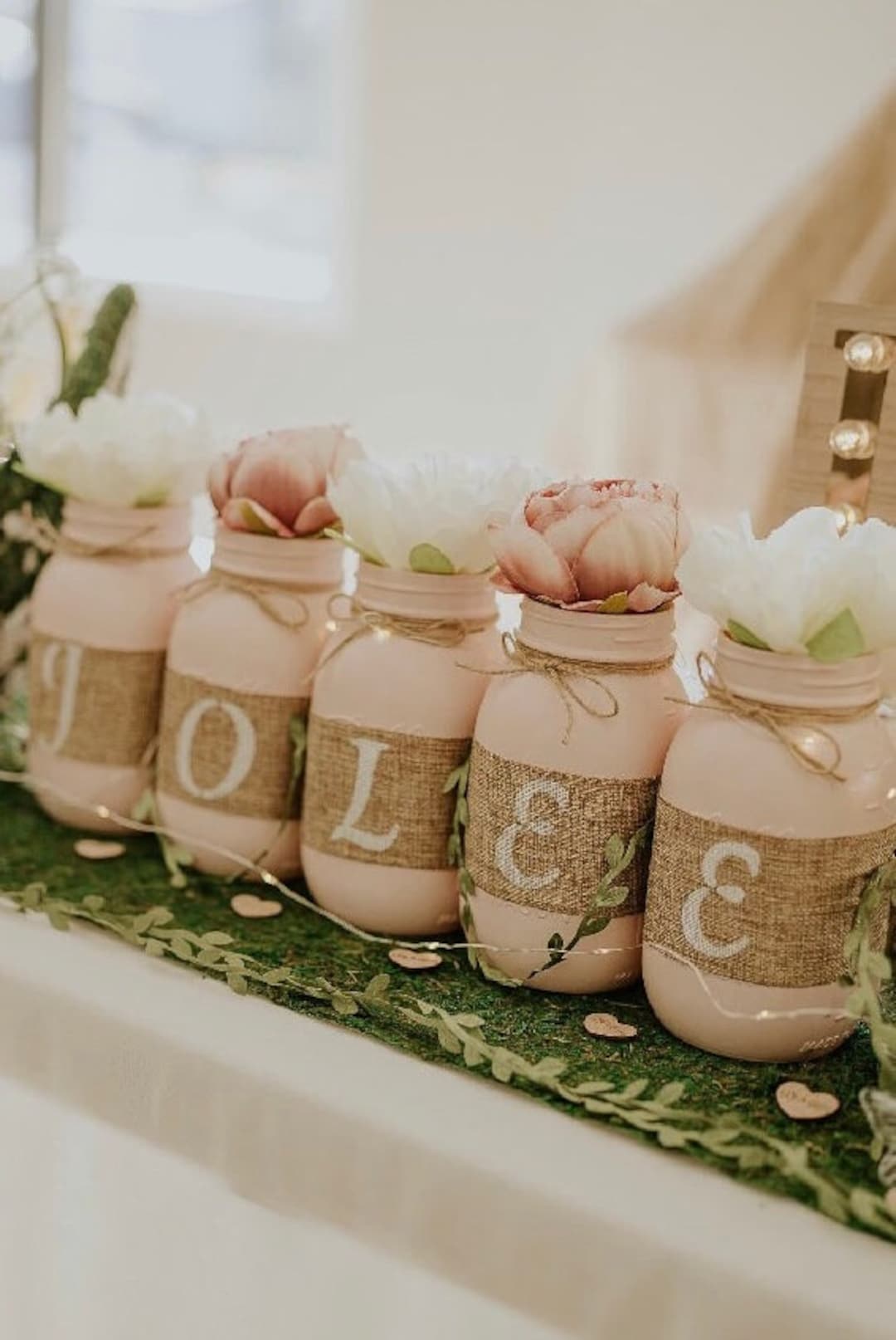 Baby Shower Decorations Girl - Mason Jar Centerpiece Baby Shower ...