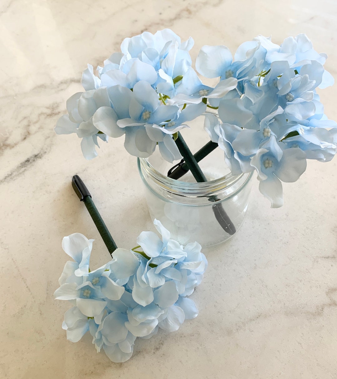 Blue Hydrangea Flower Pen Favor for Party Guest Bulk - Baby Shower ...