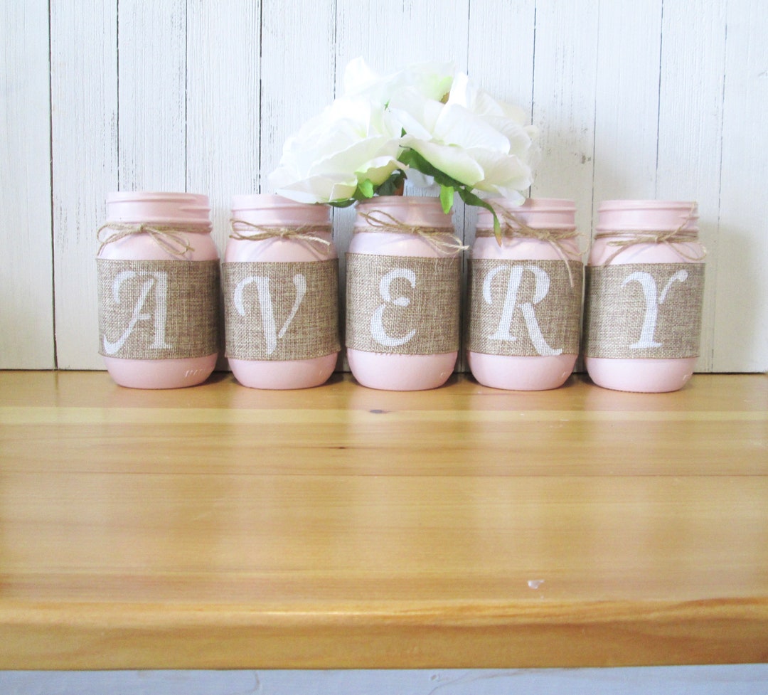 Baby Shower Decoration Mason Jar Baby Shower Centerpieces Mason Jars ...