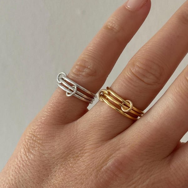 Connected Ring - Etsy