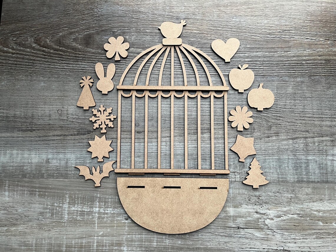 Bird Cage Blanks/ Bird Cage Sign/ Bird Cage Decorations ...