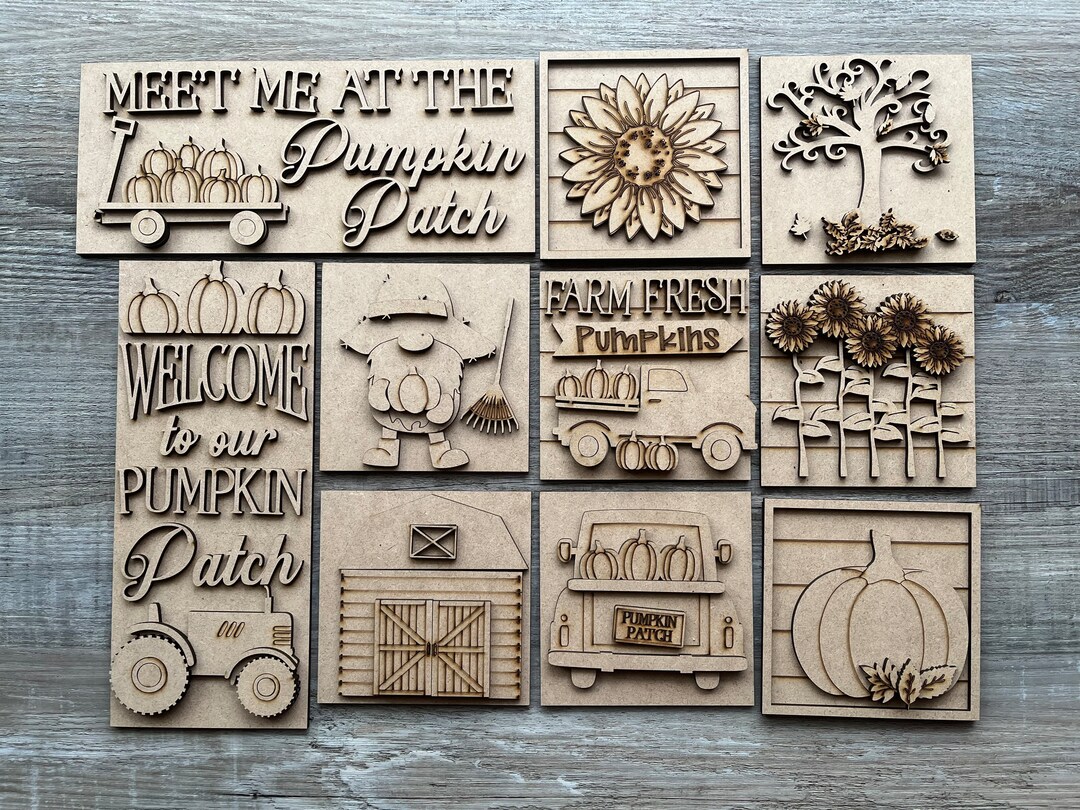 Fall Signs/ Fall Tiered Tray Signs/ Fall Ladder Signs/ Farm - Etsy