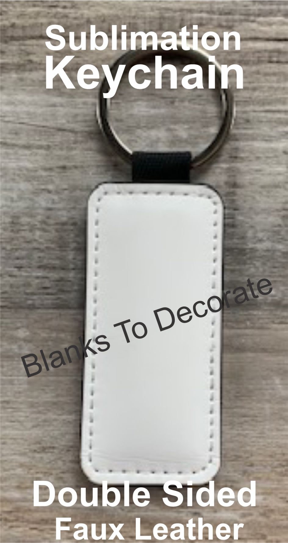 Sublimation Faux Leather Keychain/ Rectangle Sublimation Key | Etsy