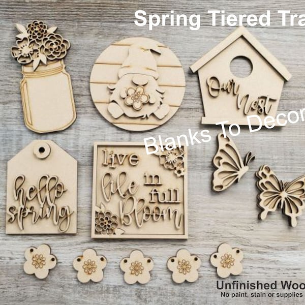 Spring Tiered Tray - Etsy