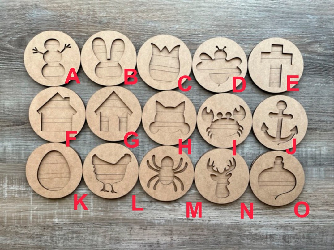 Interchangeable Shape Inserts/ 4.25" Round Signs/ Pallet Inserts ...