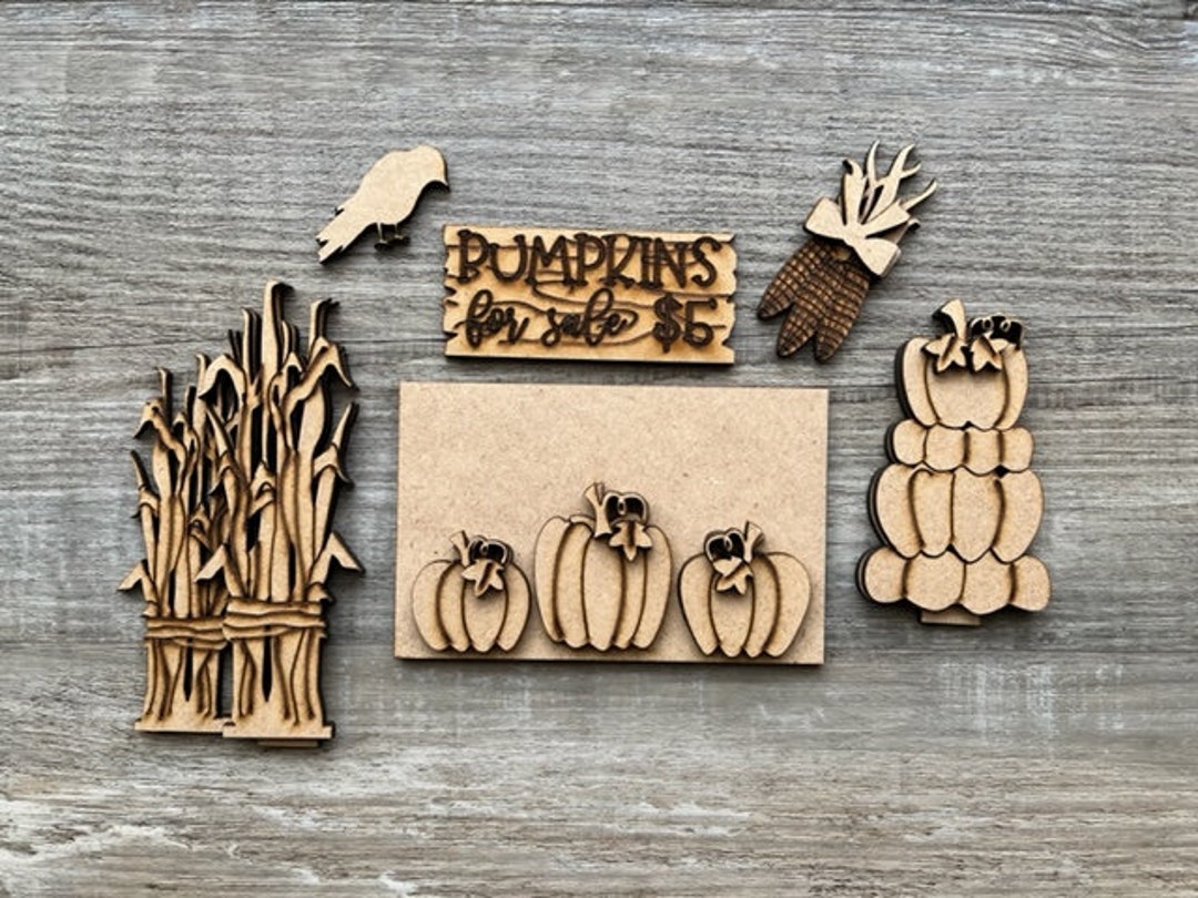 Fall Market Stand Accessory/ Fall Stand/ Pumpkin Stand/ Unfinished Fall ...