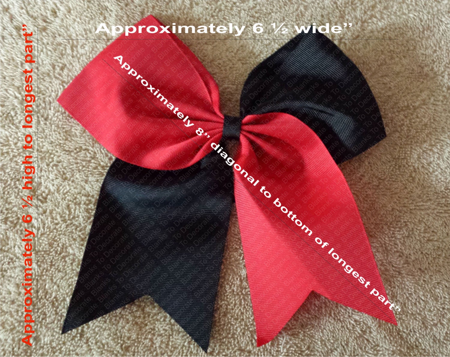 Cheer Bows/ Two Tone Lime Green and Black Cheer Bow/ DIY Decorate This ...