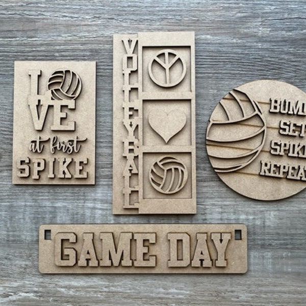 Volleyball Decor for Tiered Tray - Etsy