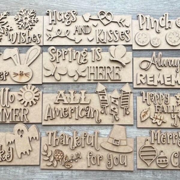 Seasonal Signs - Etsy