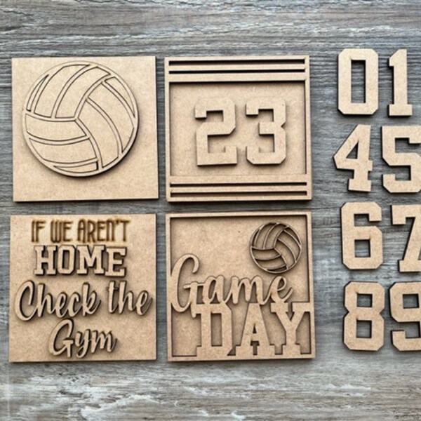 Volleyball Decor for Tiered Tray - Etsy