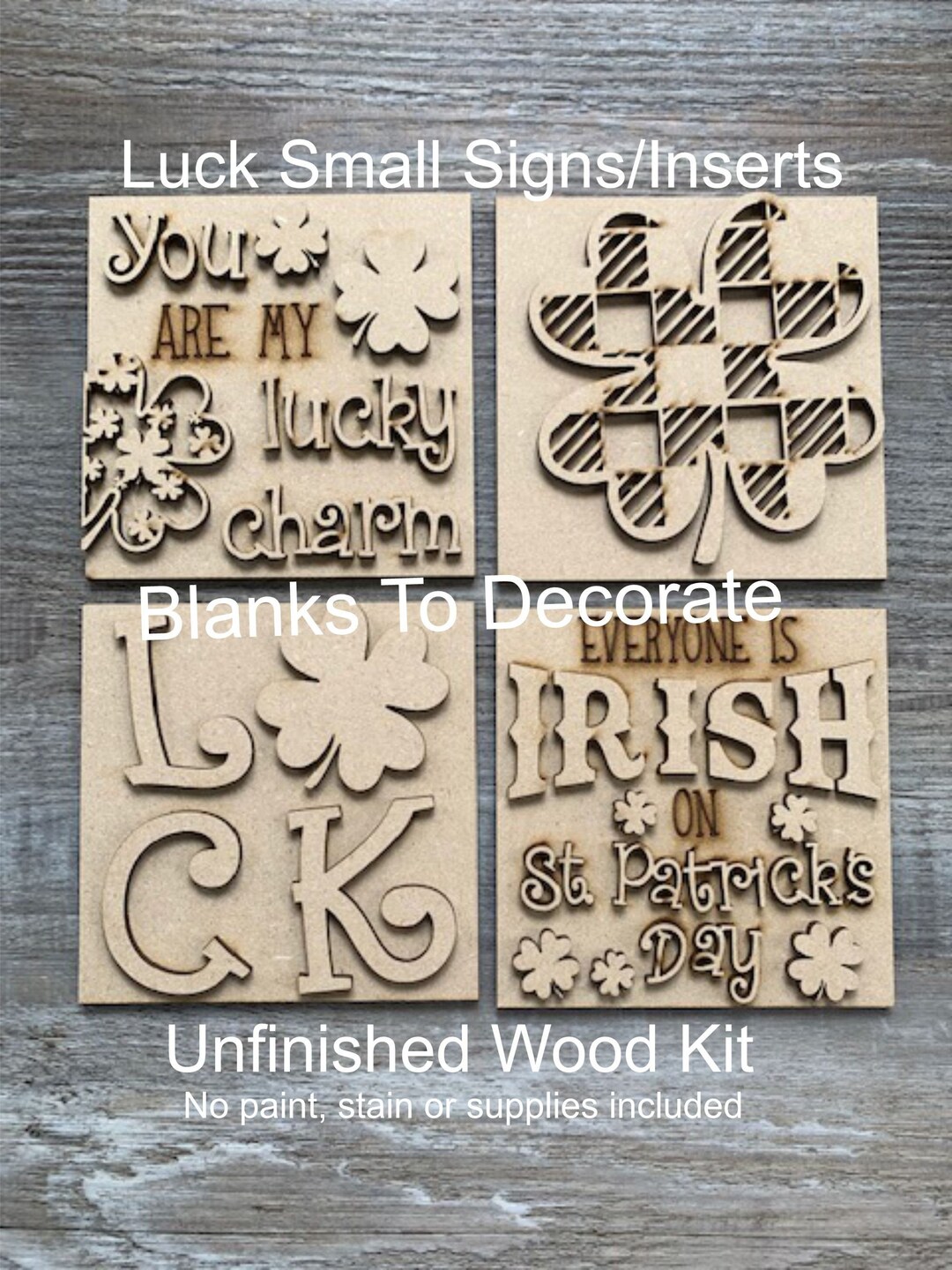 Lucky Tiered Tray Signs/ Lucky Ladder Signs/ Lucky Inserts/ St Patricks ...