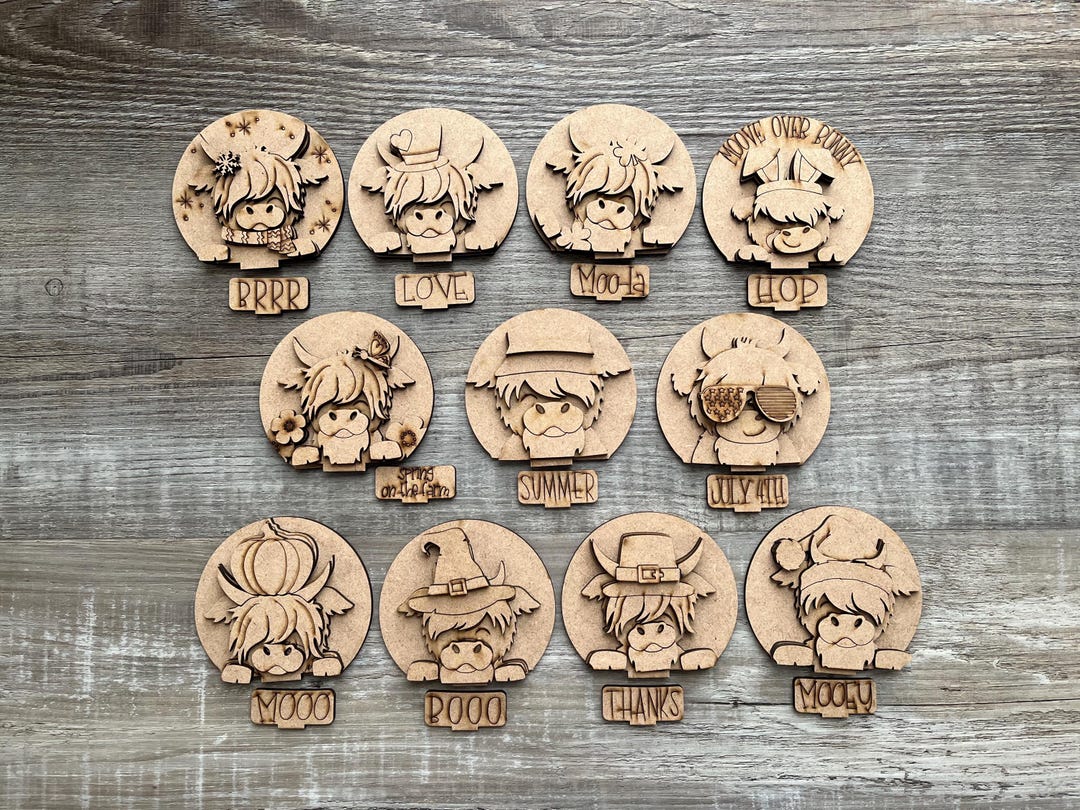 Mini Highland Cow Snow Globe Accessory/ Mini Highland Cows for Snow ...