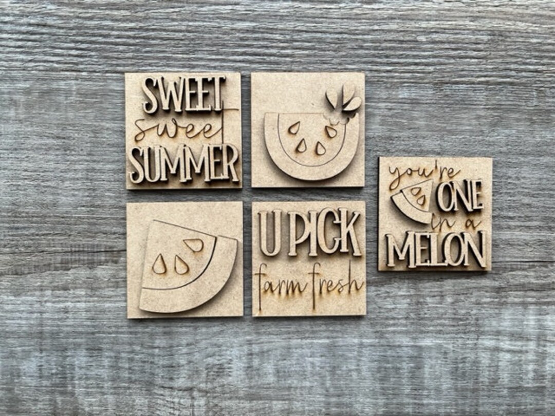 Mini Watermelon Signs/ Mini Watermelon Tiered Tray Signs/ Mini ...