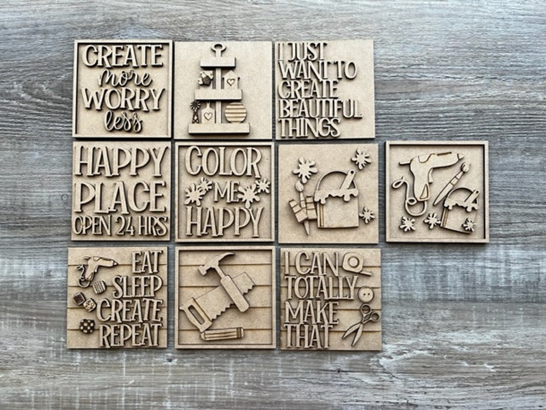 Craft Tiered Tray Signs/ Craft Ladder Signs/ Craft Blanks/ Craft ...