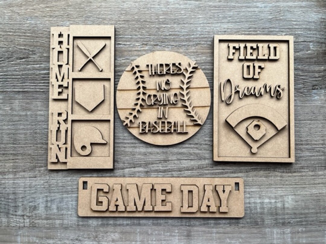 Baseball Signs/ Baseball Blanks/ There's No Crying in Baseball/ Wagon ...