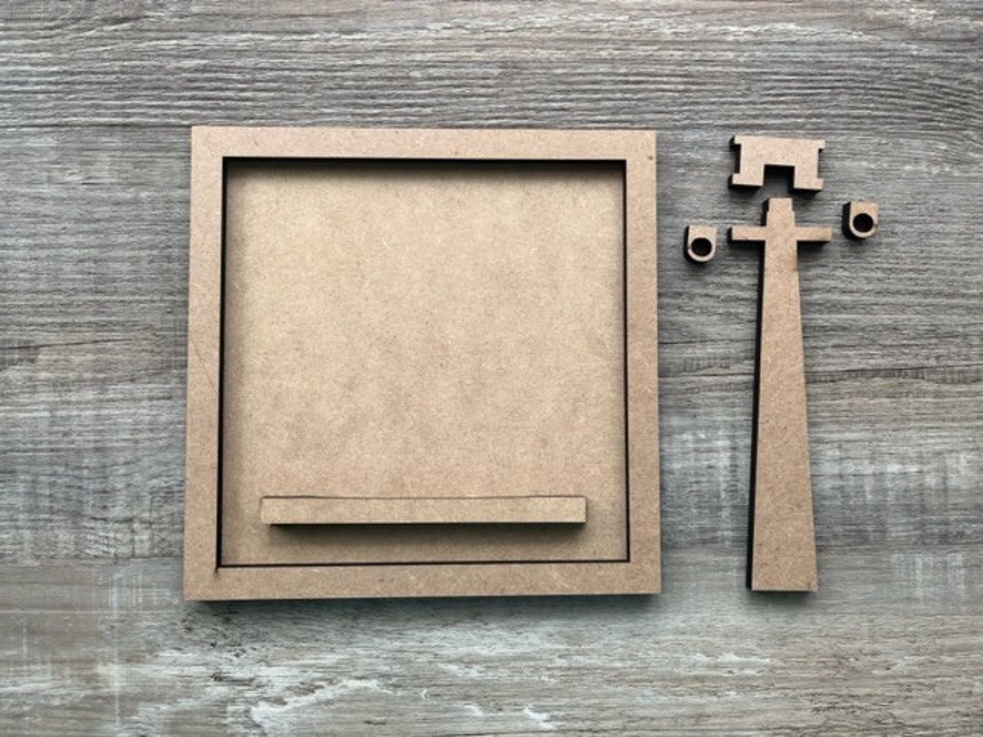 Snow Globe Square Back Frame / Interchangeable Snow Globe Holder/ Snow ...