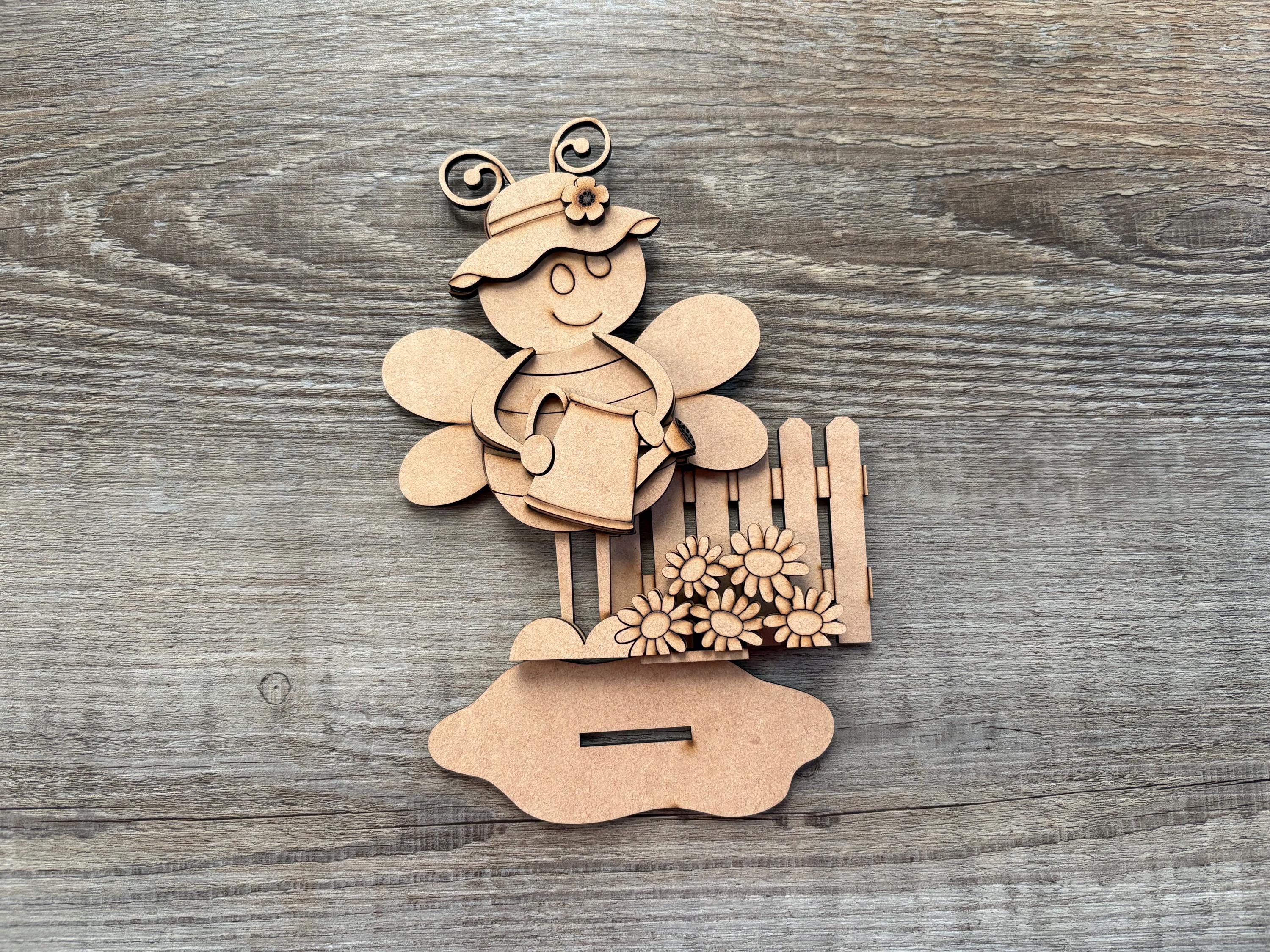 Spring Bees/ Standing Bees/ Spring Bee Tiered Tray Pieces/ DIY Bee ...