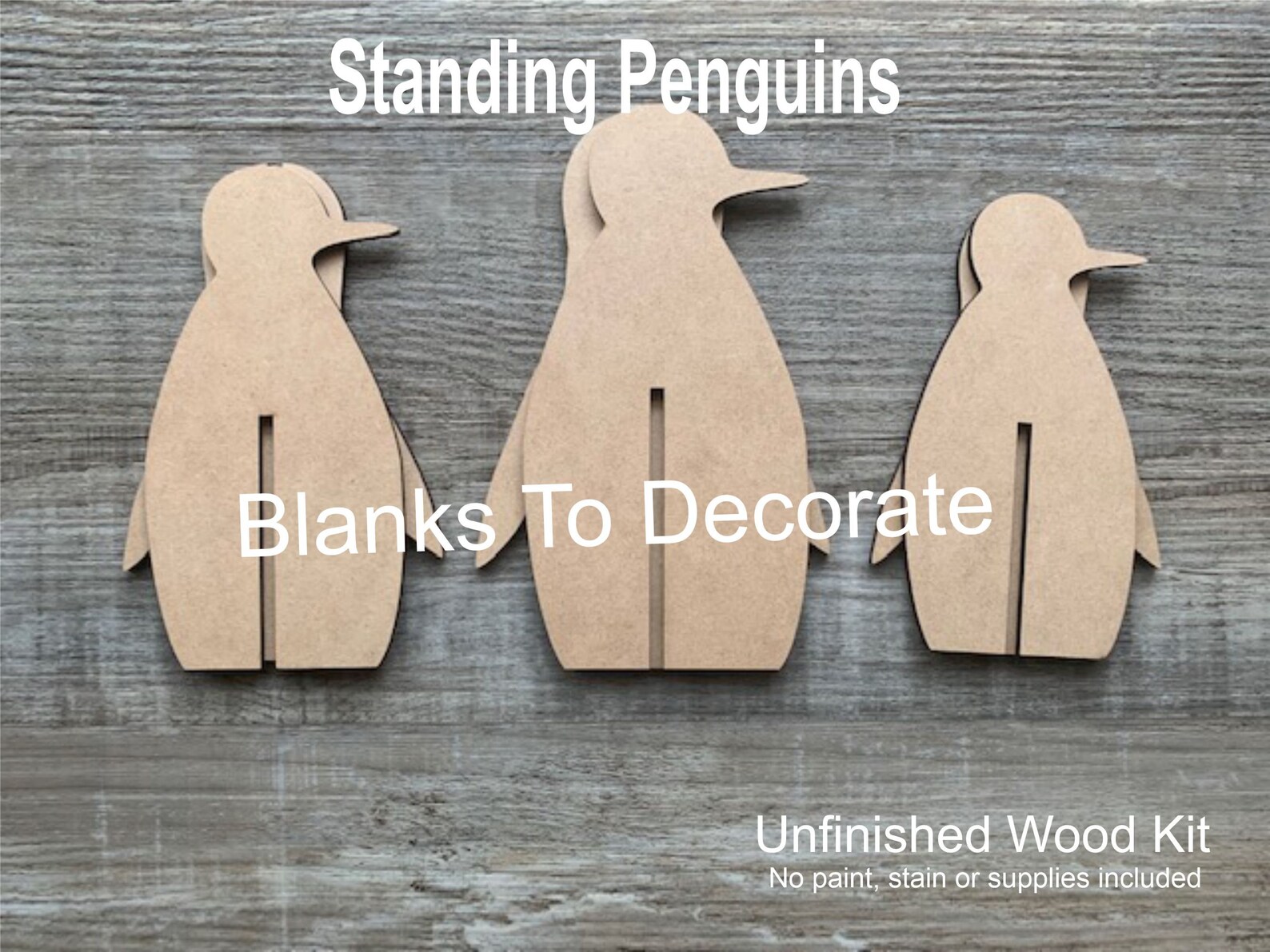 Standing Penguins/ Penguin Blanks/ Penguin Tiered Tray Accessoy ...