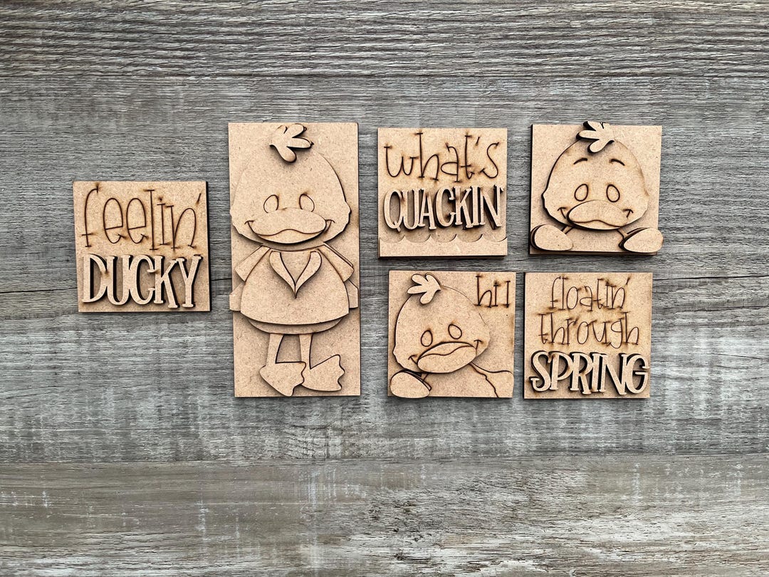 Mini Spring Duck Signs/ Mini Duck Signs/ Mini Duck Ladder Signs/ Mini ...