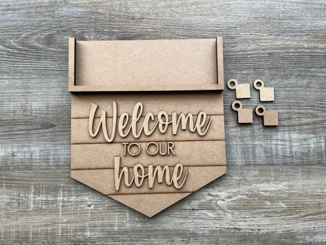 Interchangeable Banner Sign/ Welcome to Our Home Banner/ Banner Blank ...