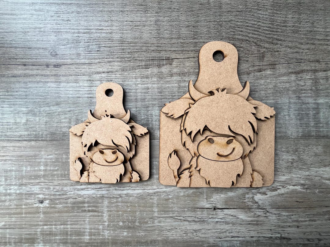 Highland Cow/ Highland Cow Tag/ Highland Cow Ornament/ Highland Cow ...