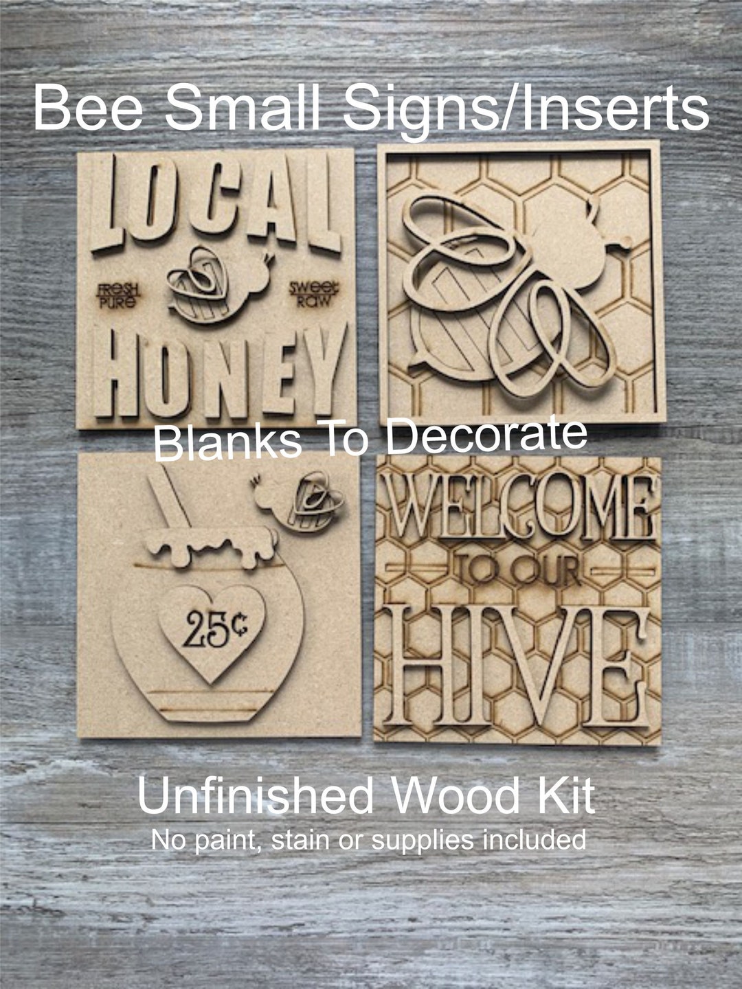 Bee Tiered Tray Signs/ Bee Ladder Signs/ Bee Wall Frame Signs/ Bee ...