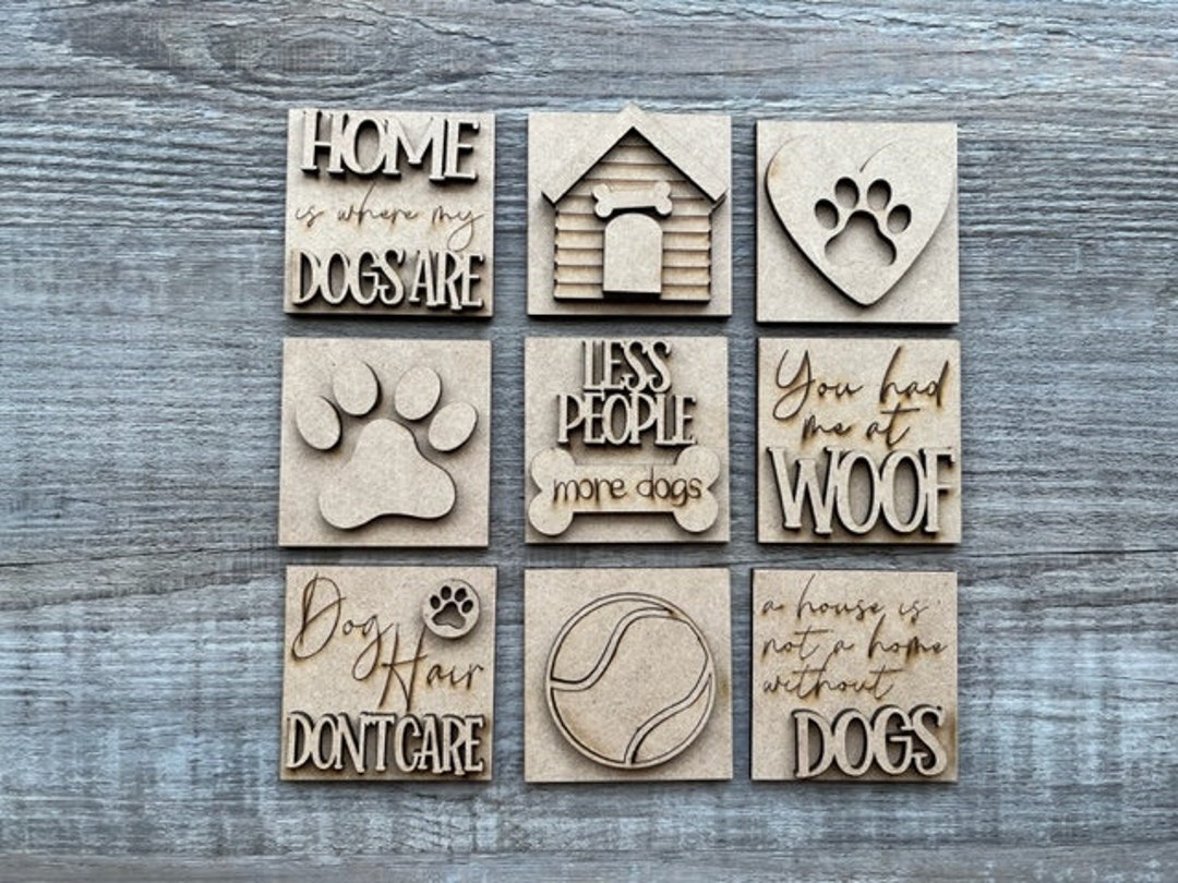 Mini Dog Tiered Tray Signs/ Mini Dog Ladder Signs/ Mini Dog Ladder ...