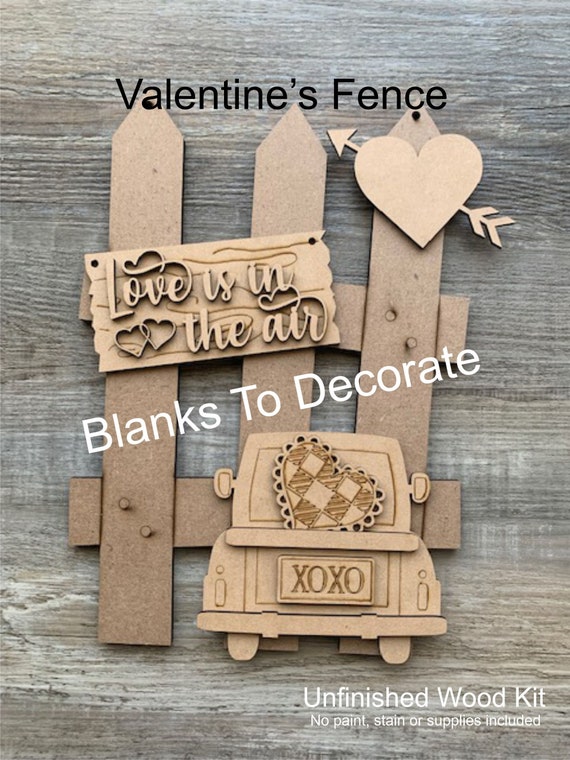 Love Fence/ Interchangeable Fence/ Valentine's Day Fence/ | Etsy