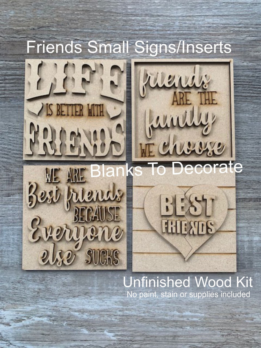 Friends Tiered Tray Signs/ Friends Ladder Signs/ Friends Wall Frame ...