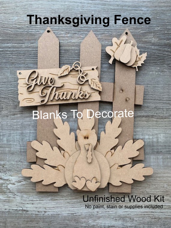 Thanksgiving Fence/ Interchangeable Fence/ Turkey Fence/ - Etsy