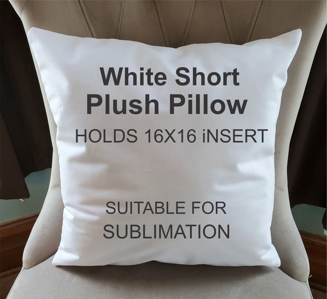 Short Plush Pillow Cover/ Soft Pillow Cover/ 10 Sublimation Pillow ...