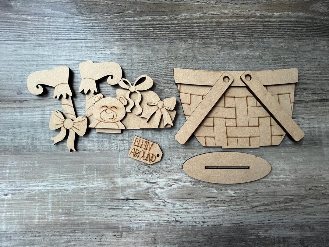 Christmas Elf Basket/ Christmas Basket/ Interchangeable Flower Basket ...