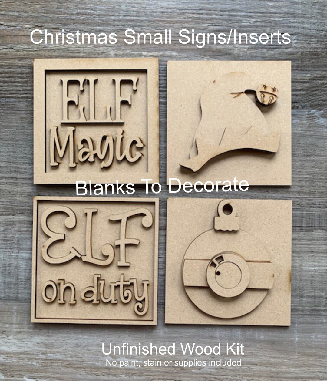 Elf Tiered Tray Signs/ Christmas Tiered Tray Signs/ Elf Ladder Signs ...