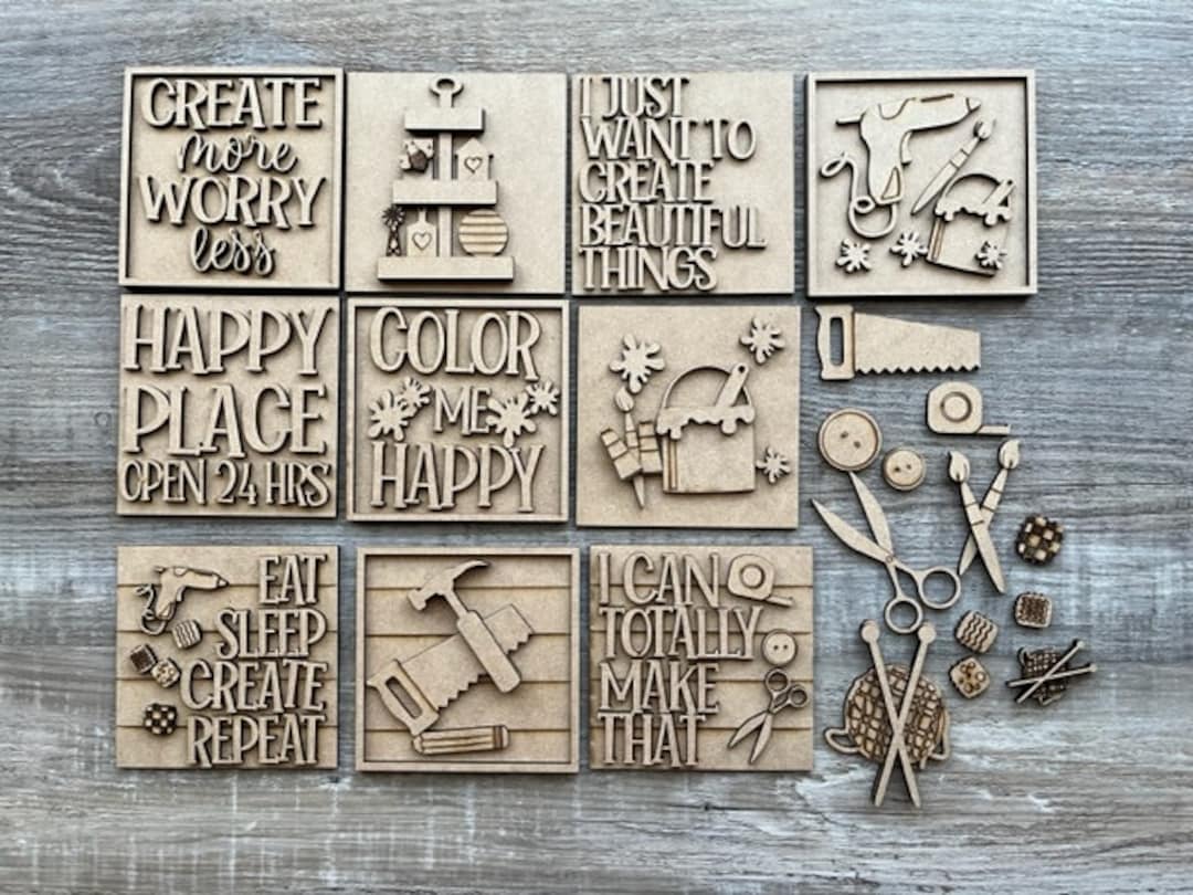 Craft Tiered Tray Signs/ Craft Ladder Signs/ Craft Blanks/ Craft ...