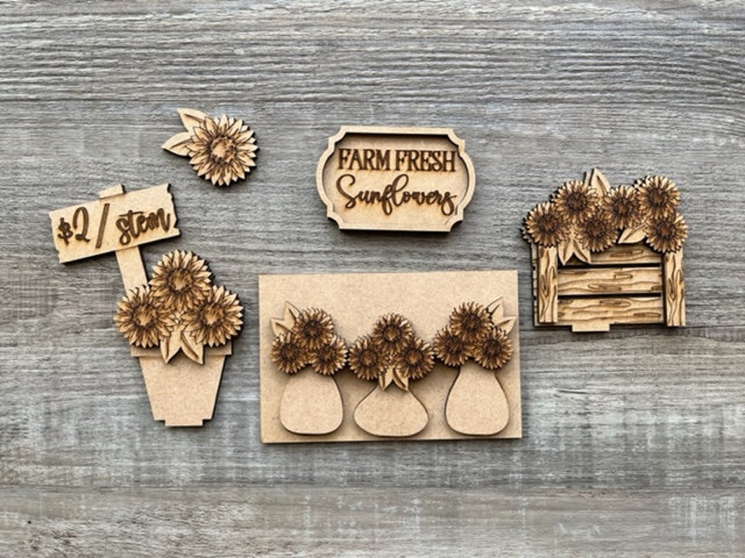 Sunflower Market Stand Accessory/ Sunflower Stand/ Unfinished Sunflower ...