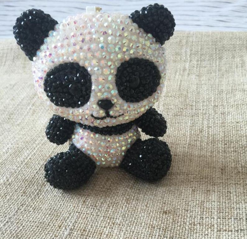Bling Panda Keychains 4 Inch Kawaii Panda Dolls Pendants - Etsy