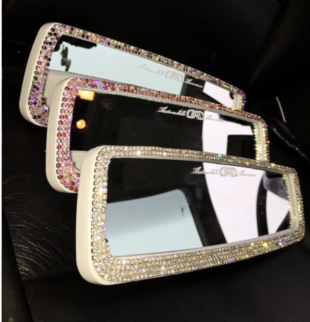 Unique Girl Gift Rhinestone Bling Car Accessories for Women Car Rear ...