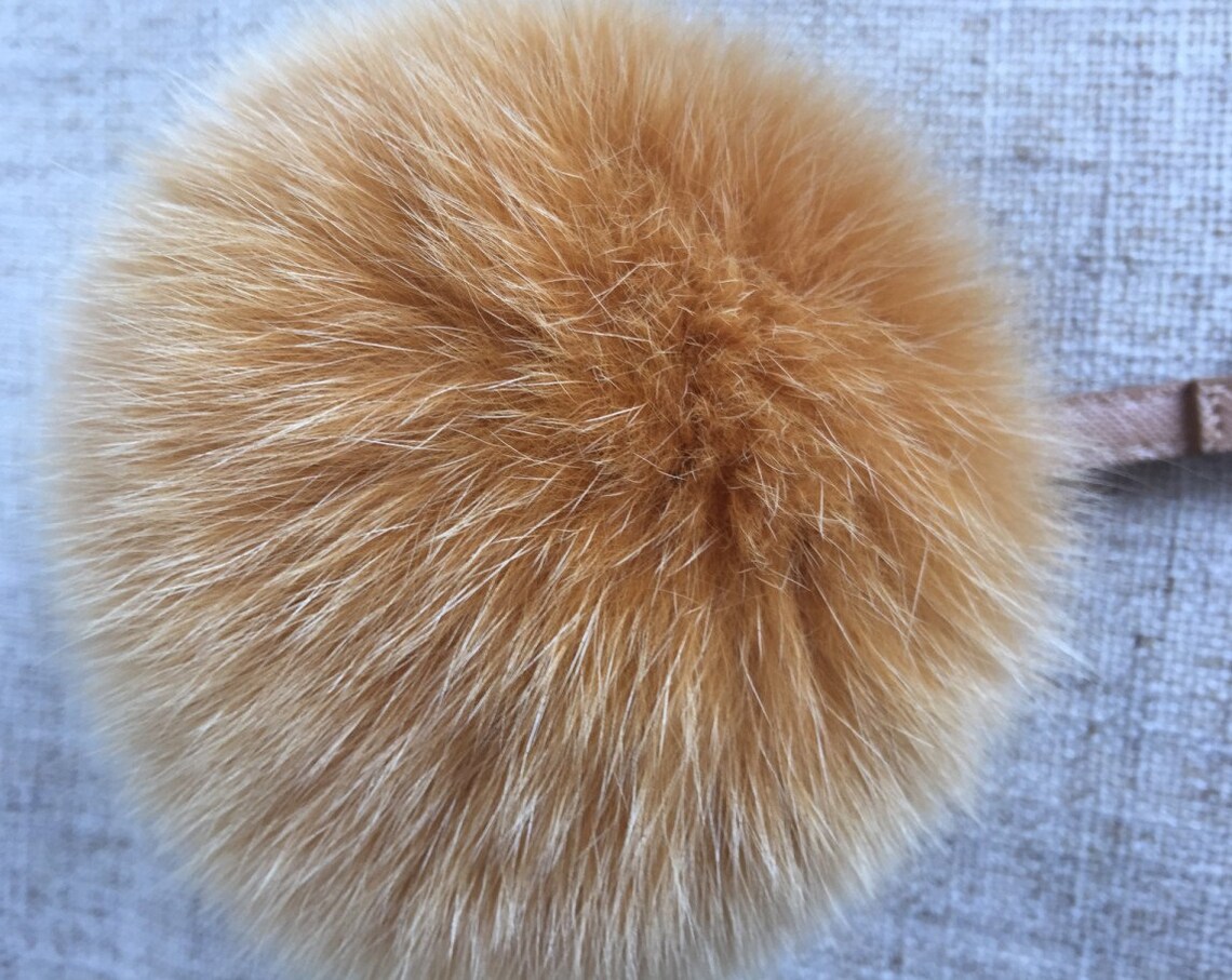 Large Soft Fur Keychains, Nice Fur Ball Bag Charm Tote Handbag Fashion ...