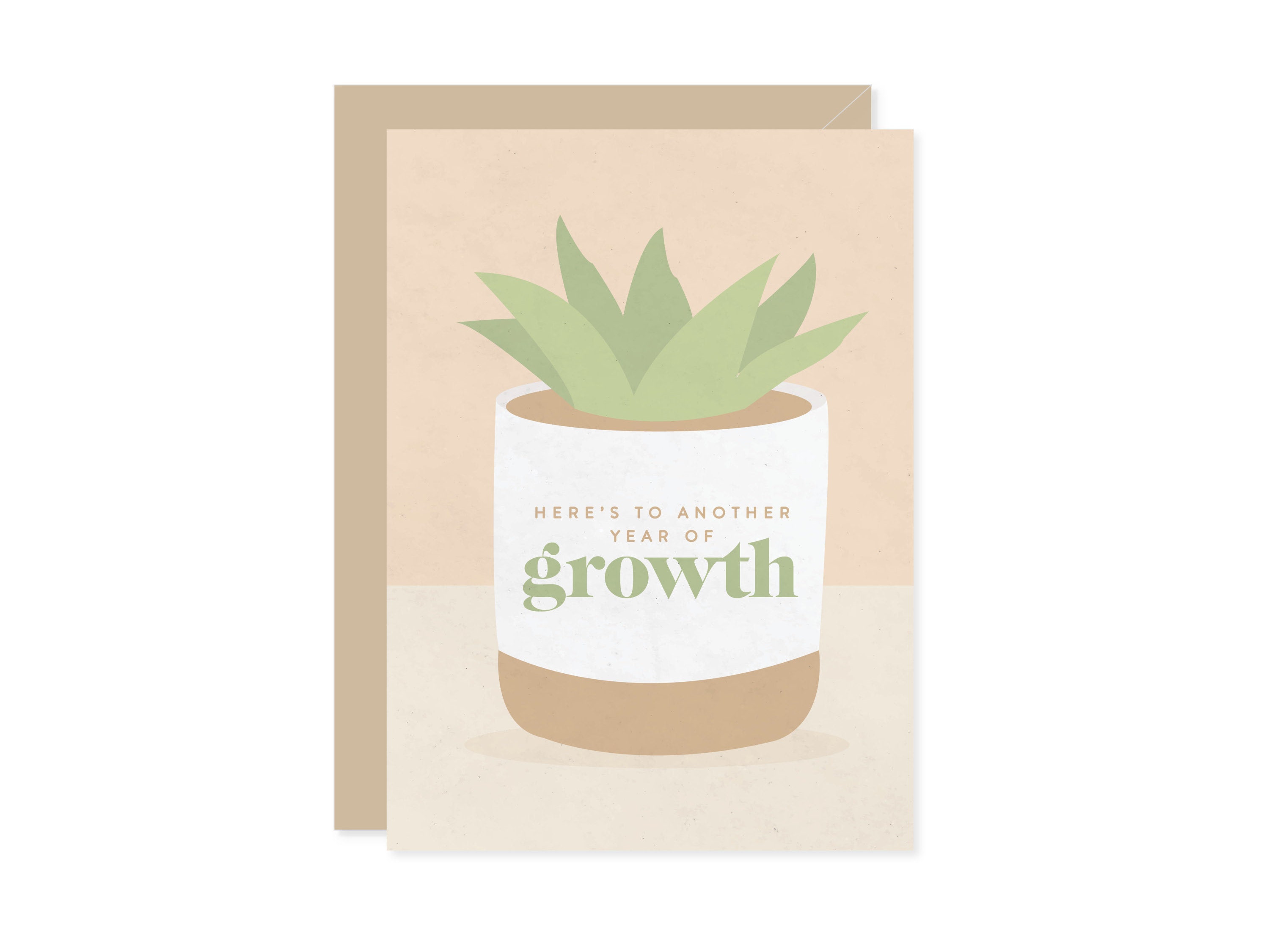 Plant Birthday Card: Here's to Another Year of Growth - Etsy