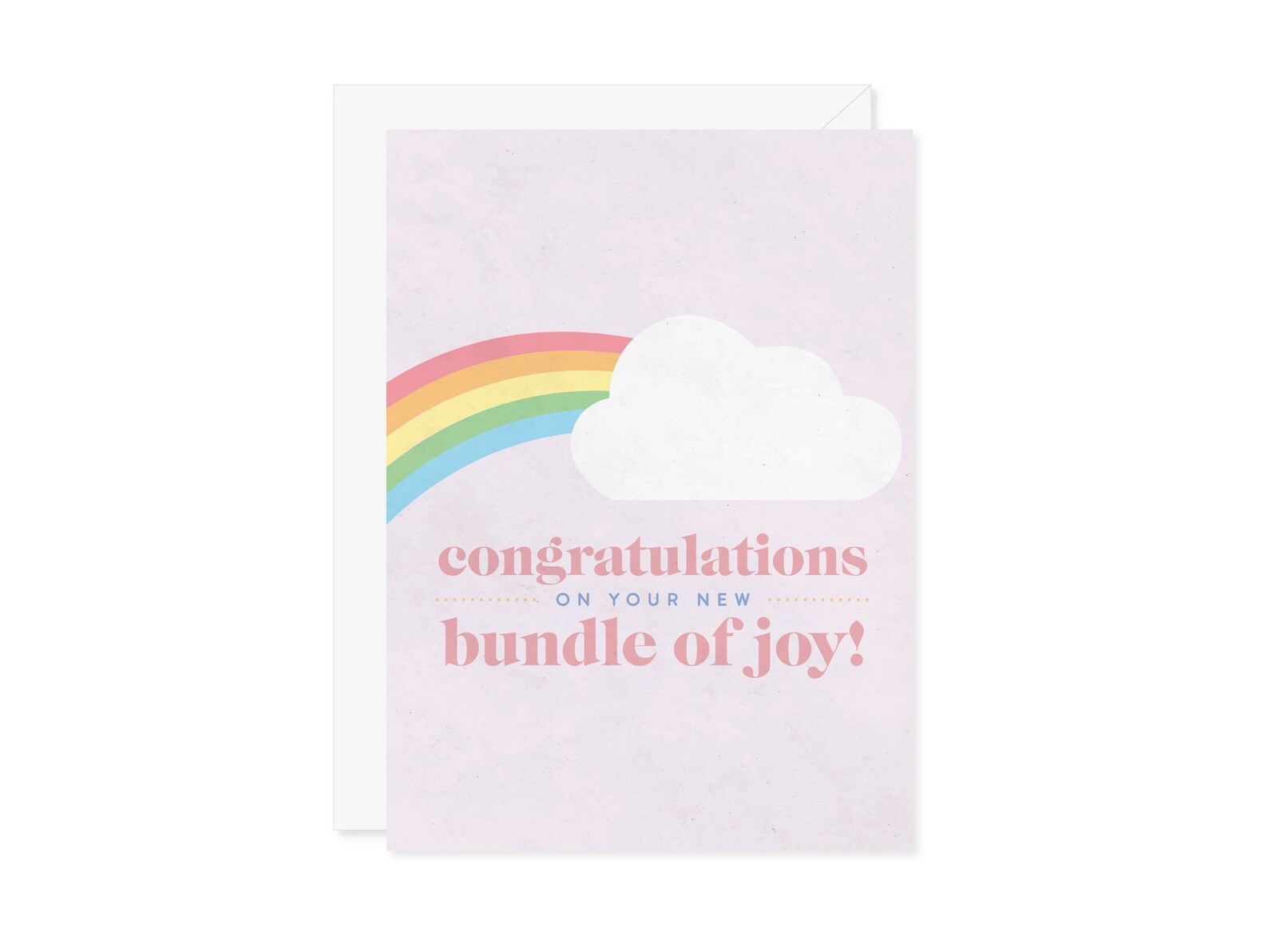 Rainbow Baby Card Congratulations on Your New Bundle of Joy Card ...