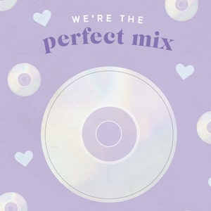 We're the Perfect Mix Greeting Card - CD Mixtaps 90s 2000s Y2K Music ...