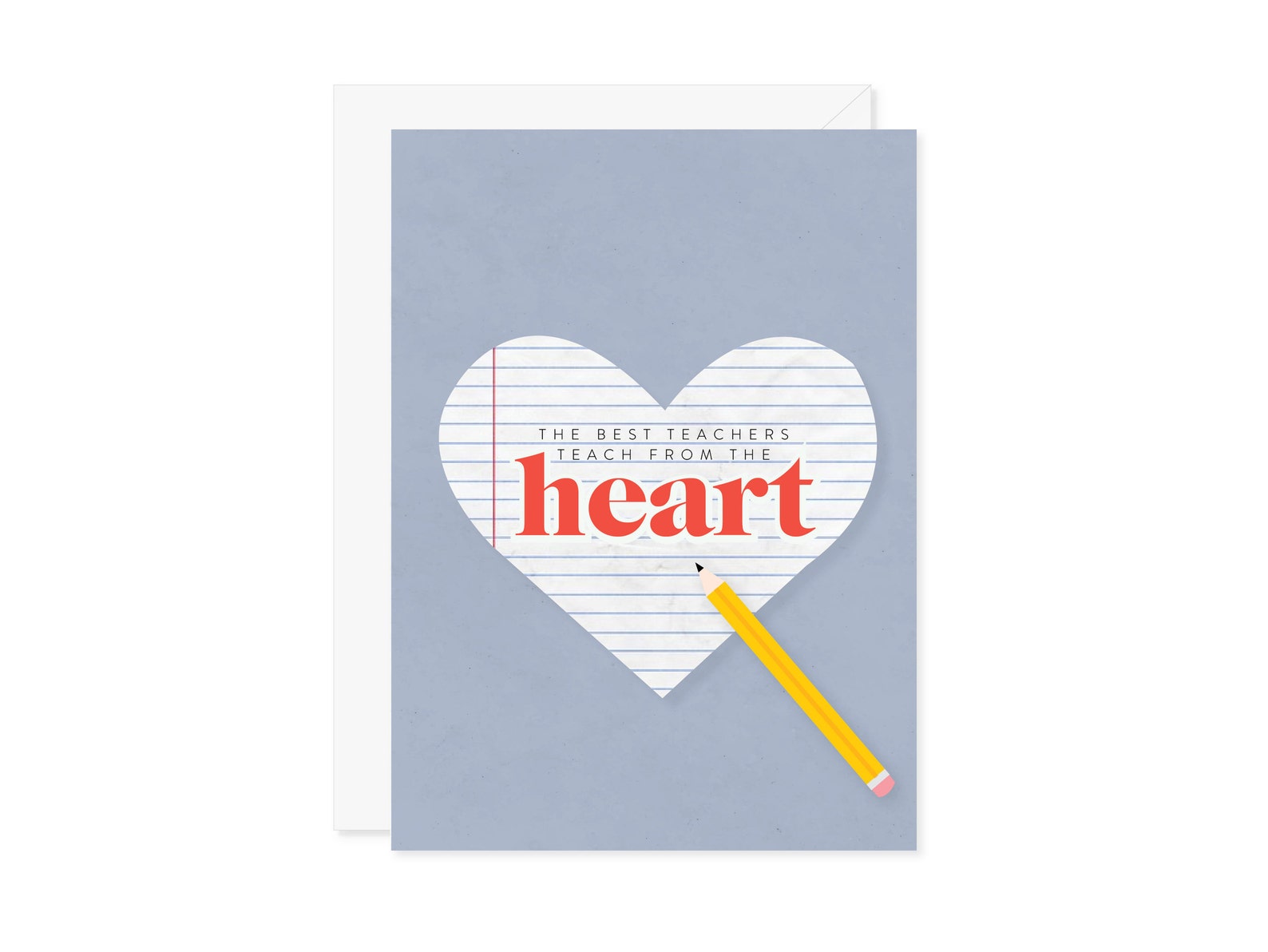The Best Teachers Teach From the Heart Card - Teacher Gift Classroom ...