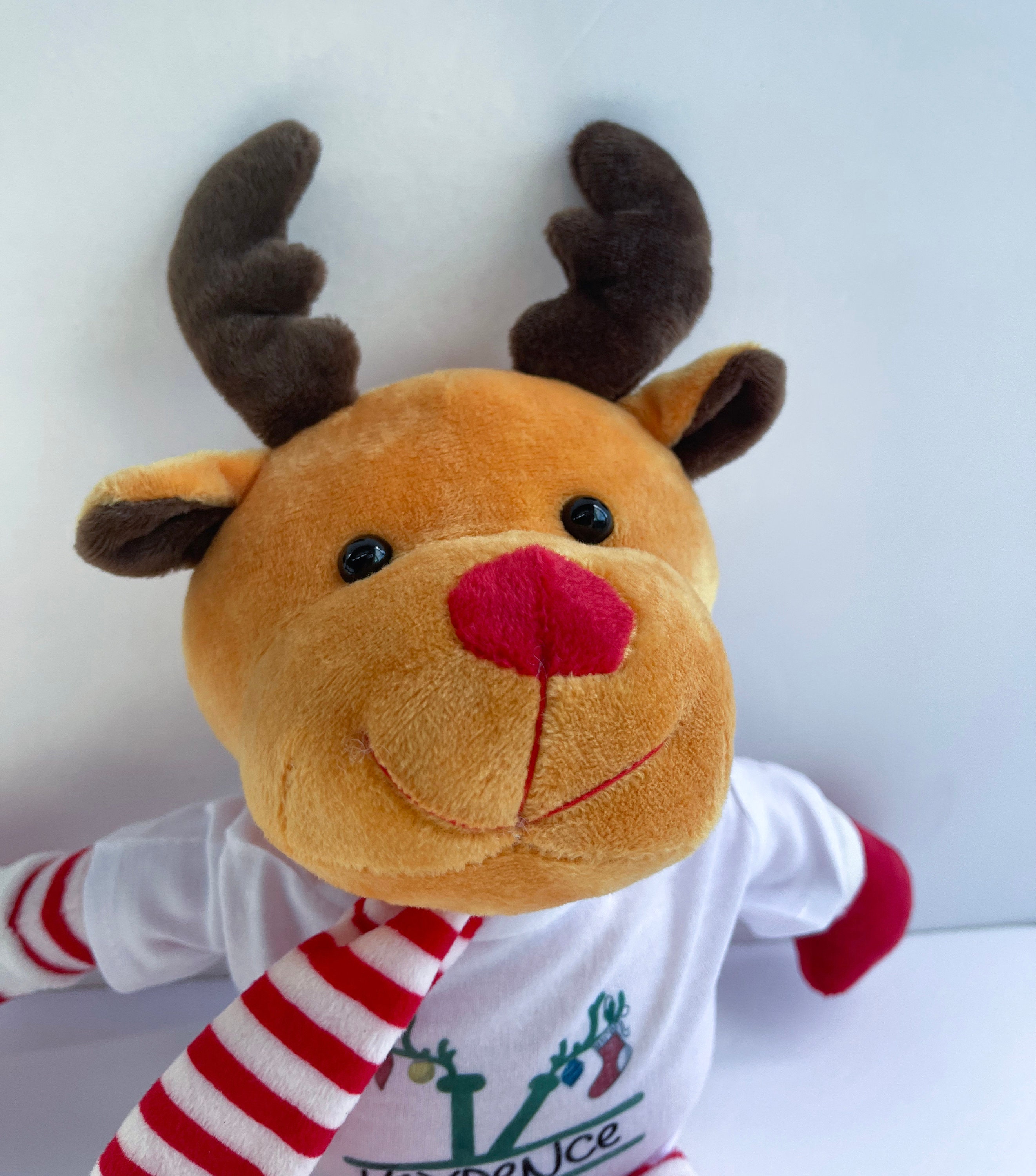 Personalized Christmas Reindeer Plush Reindeer With Name | Etsy