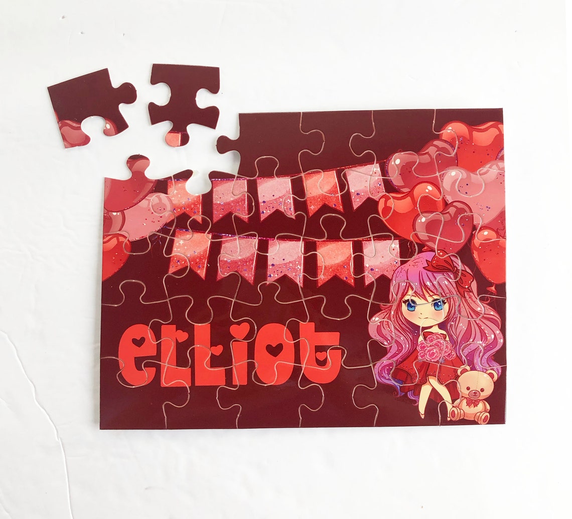 Rompecabezas personalizado del Día de San Valentín | Etsy