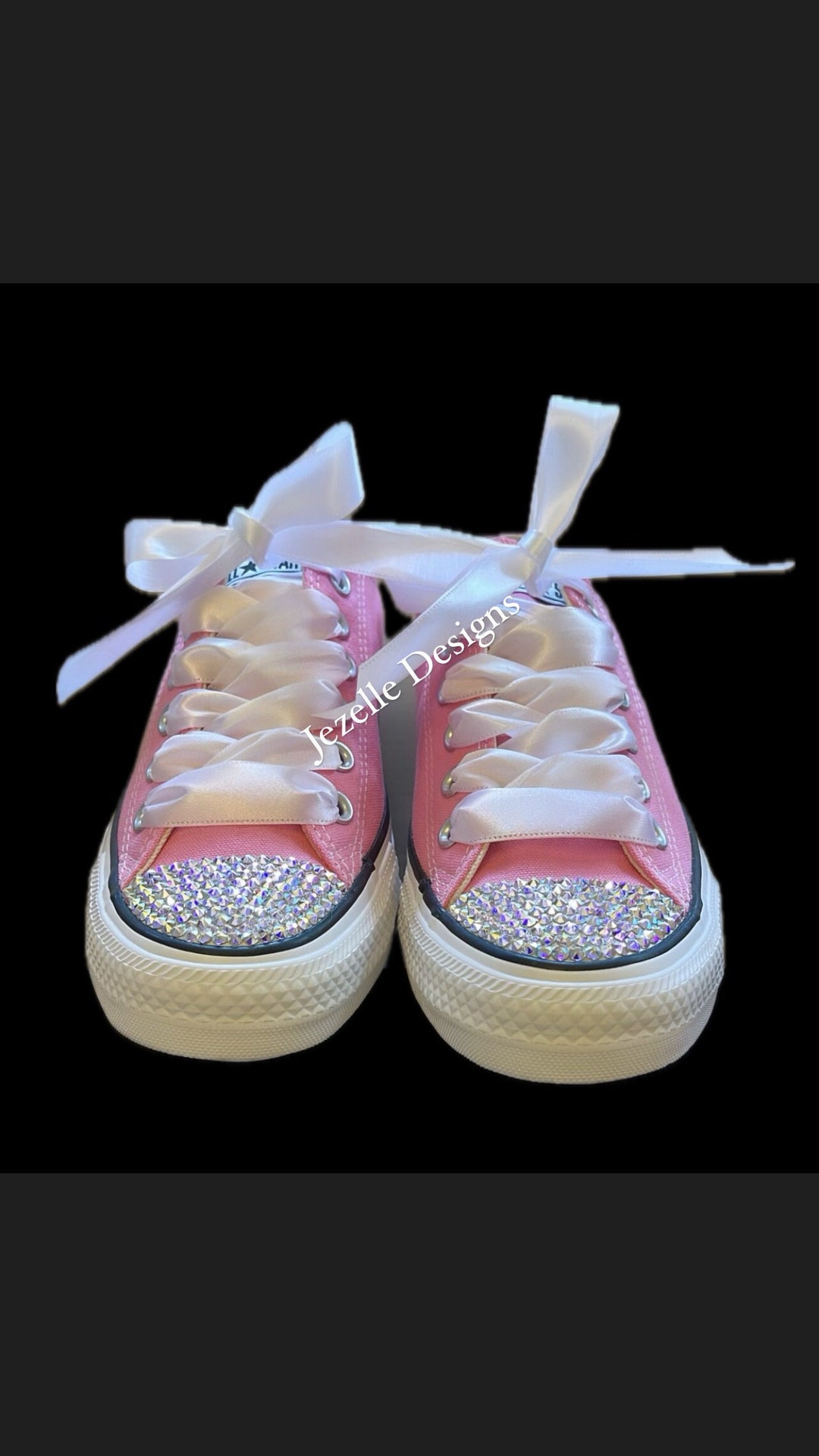 PINK Bling Converse Glitter Kicks - Bedazzled Chucks - MANY Colors ...
