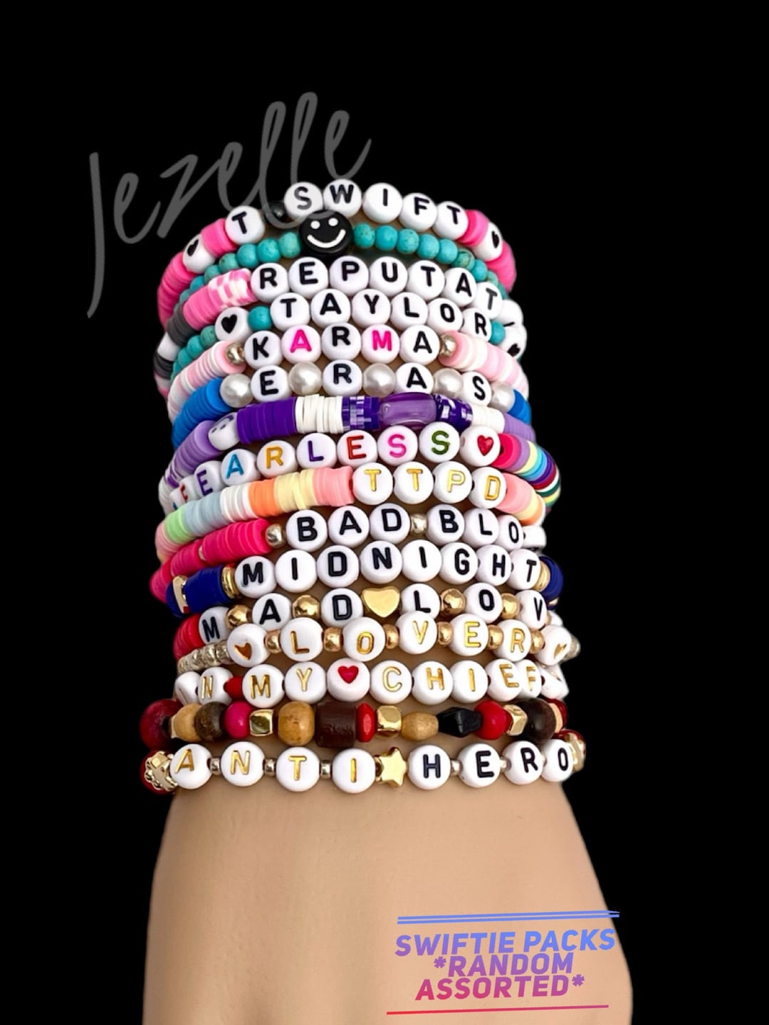 Taylor Swift Friendship Bracelets | Assorted Bead Swiftie Bracelets ...