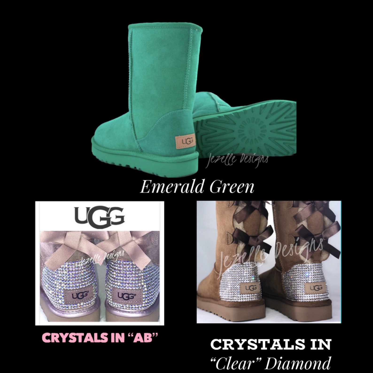 CLASSIC Short Custom Uggs Hand Jeweled W/ Over 1300 Brilliant - Etsy