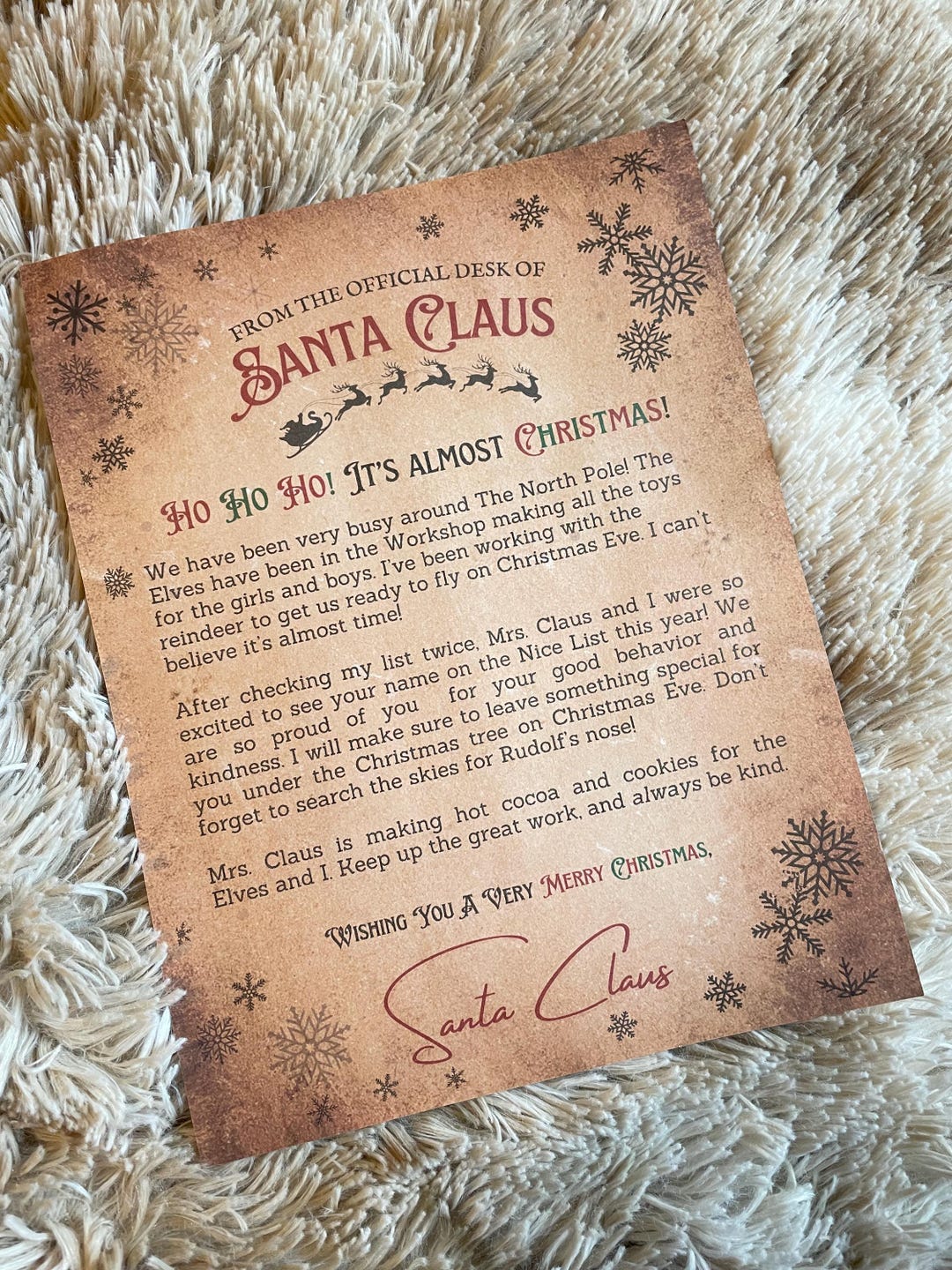 2024 Santa Letter - Etsy