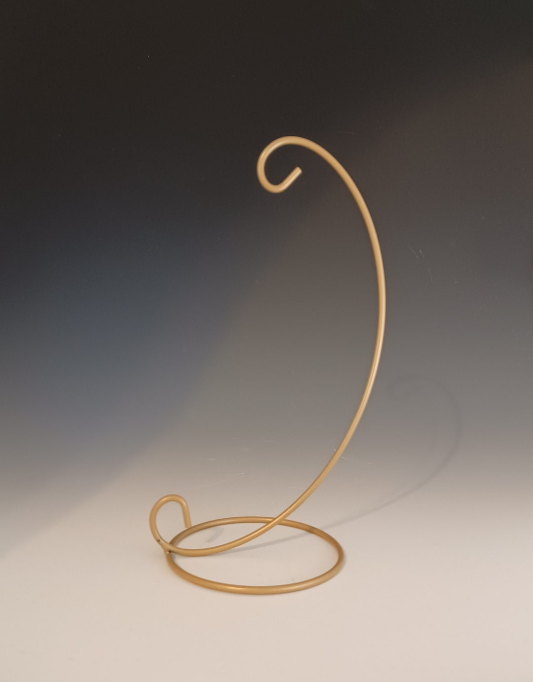 Brushed Gold Ornament Stand: Metal Display Hanger, Collectible Decor - Etsy